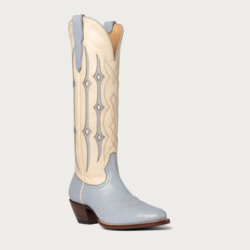 The Austin Boot Bone and Powder Blue – CITY Boots