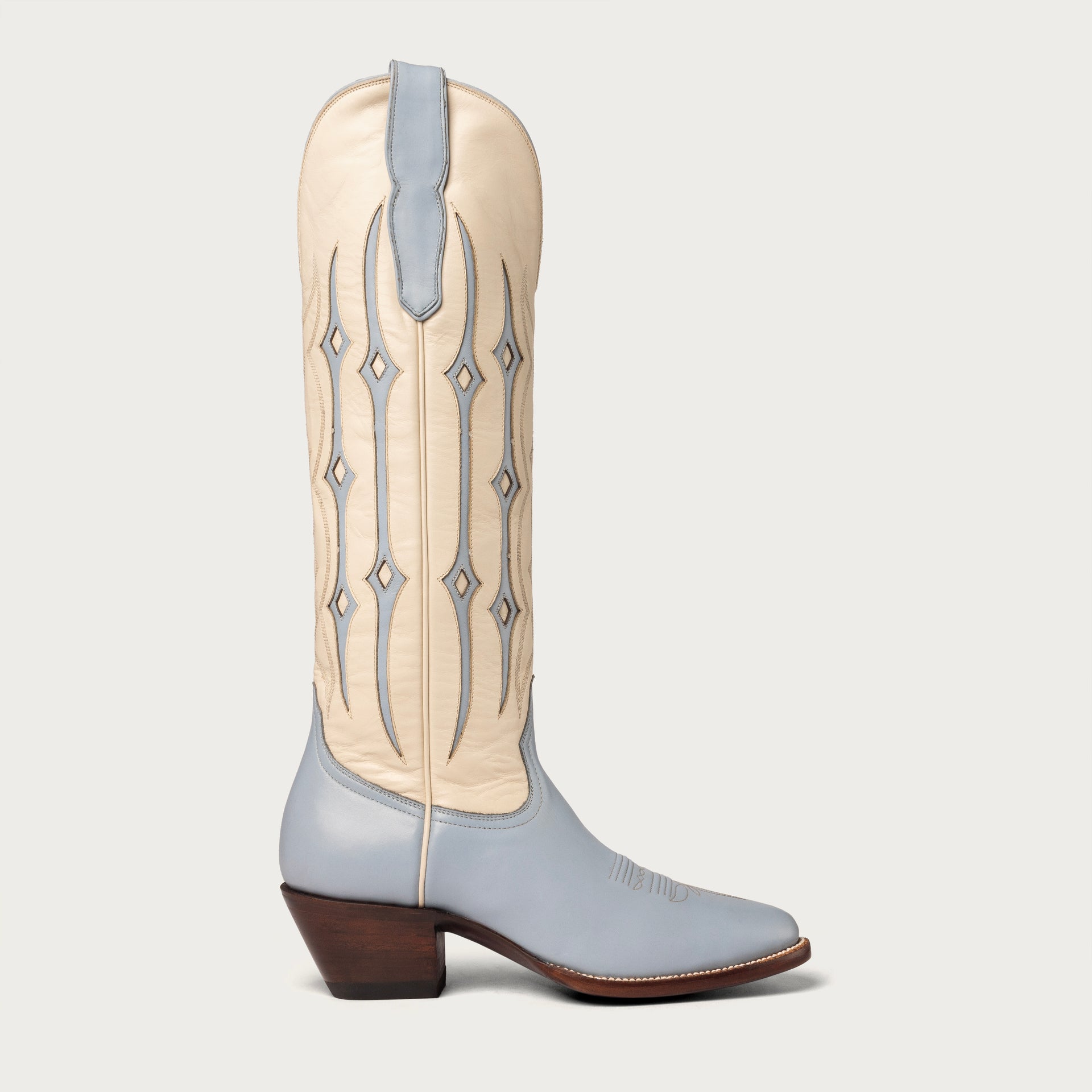 The Austin Boot Bone and Powder Blue – CITY Boots