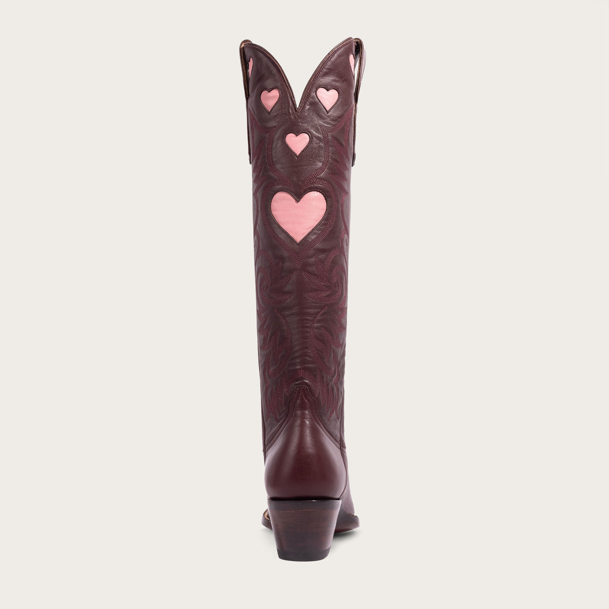 Sangria & Pink Heart Boot Limited Edition – CITY Boots
