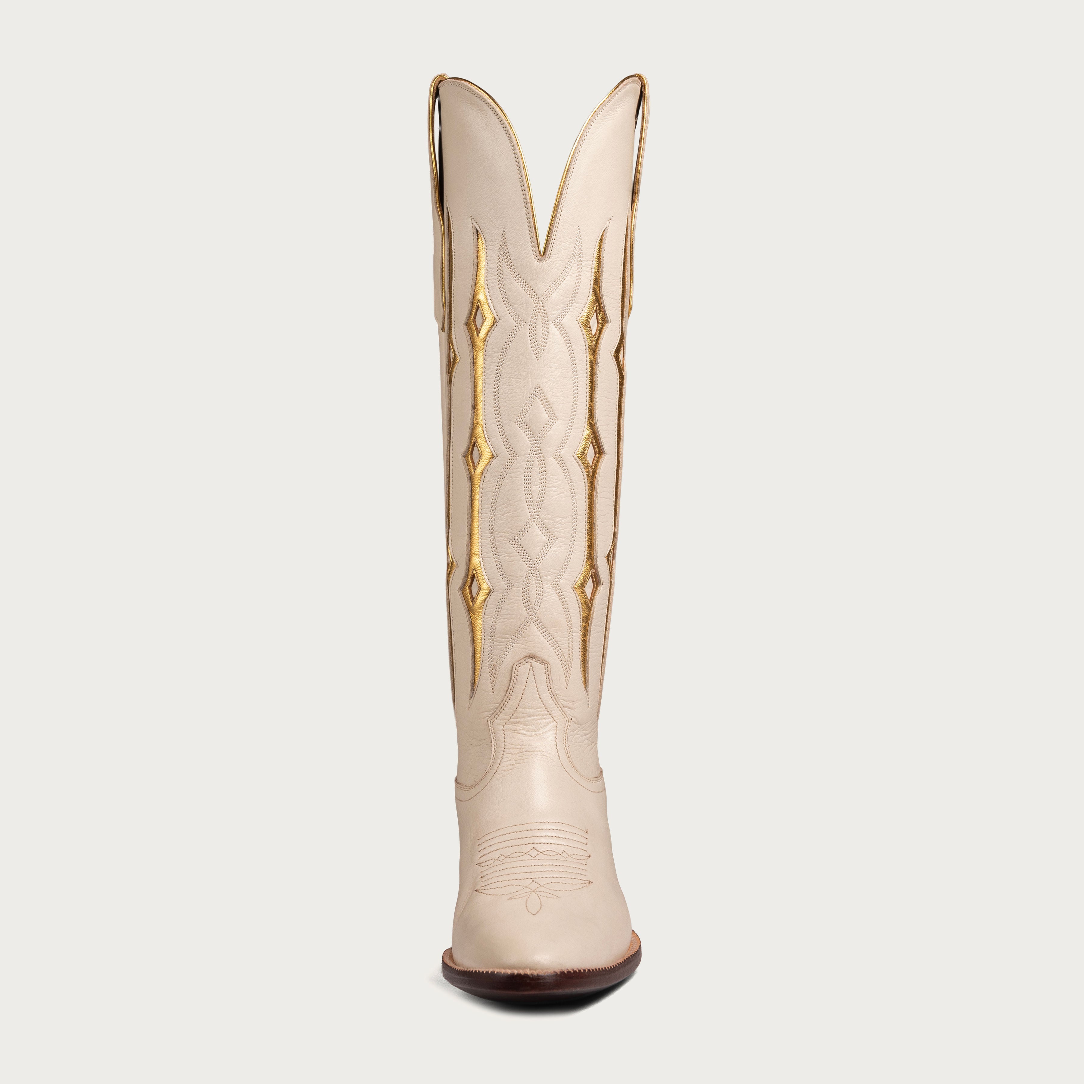 The Austin Boot Bone and Gold – CITY Boots