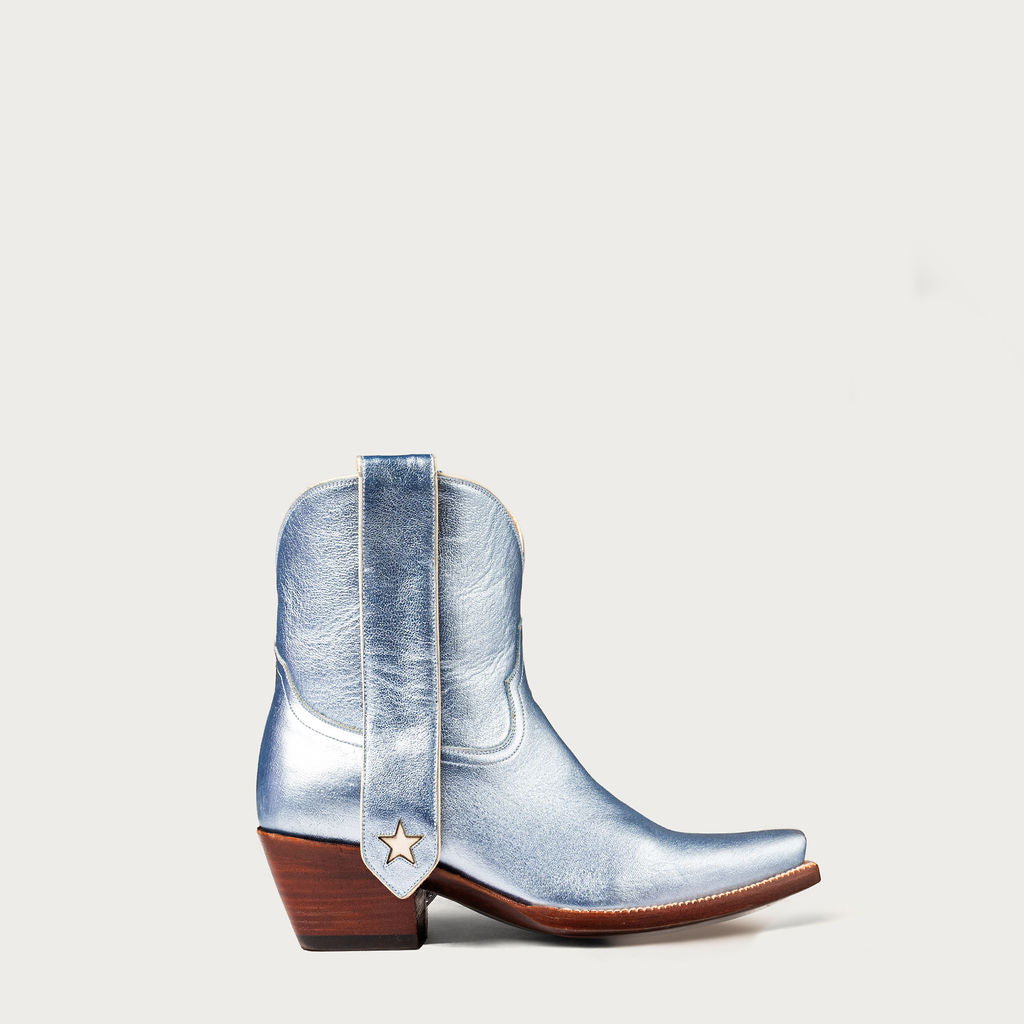 The 24/7 Boot Powder Blue Metallic Star – CITY Boots