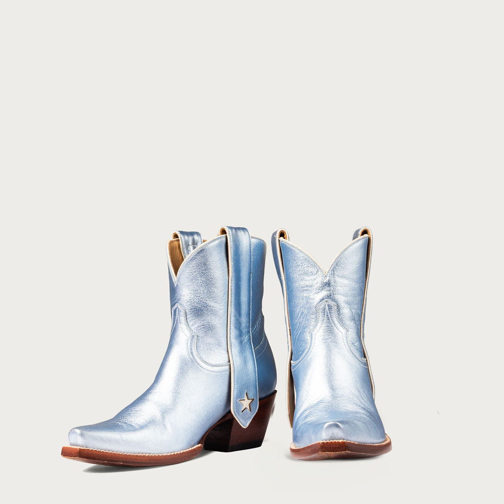 The 24/7 Boot Powder Blue Metallic Star – CITY Boots