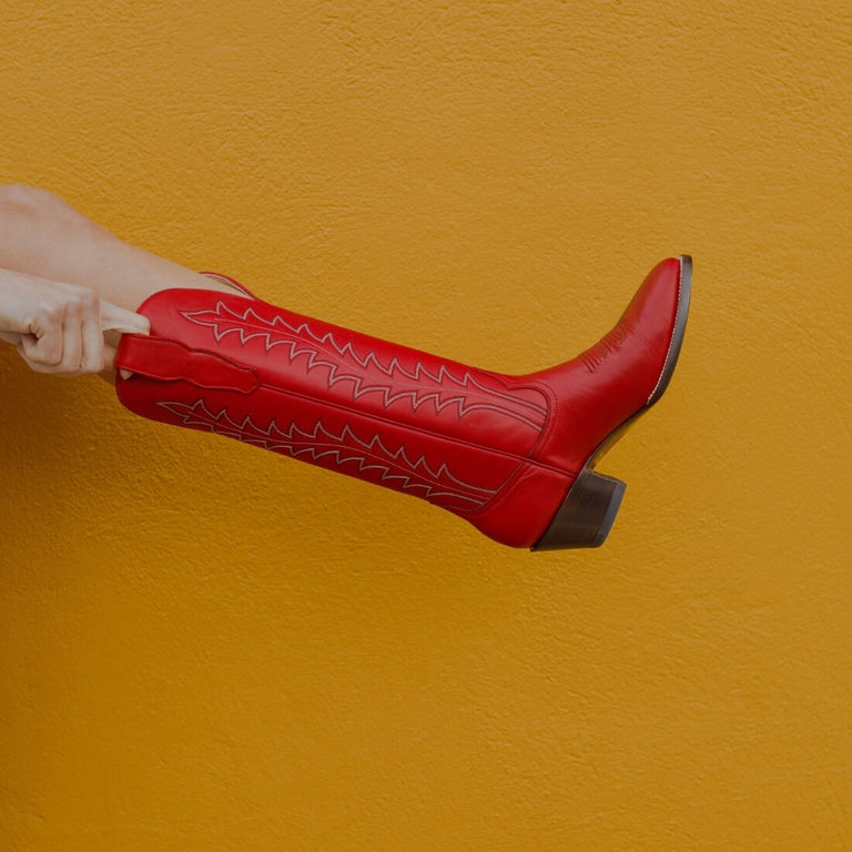 cityboots.com | Georgia Women's Red Cowboy Boots – CITY Boots